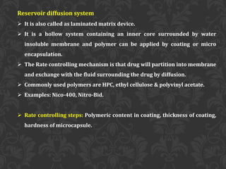 CONTROLLED RELEASE DRUG DELIVERY SYSTEM I | PPT
