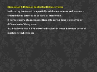 CONTROLLED RELEASE DRUG DELIVERY SYSTEM I | PDF