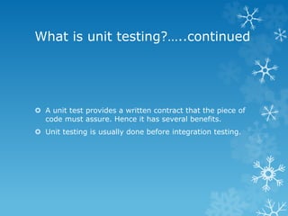 Unit/Integration Testing using Spock | PPT