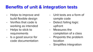 Unit & integration testing | PPT