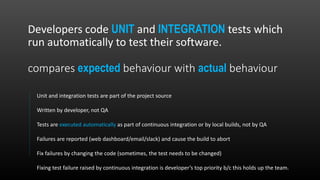 Intro To Unit and integration Testing | PPTX
