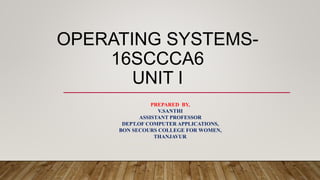Operating System Unit 1 | PPTX