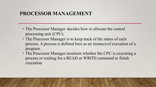 Operating System Unit 1 | PPTX