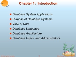 Introduction to Database System Concepts | PPT