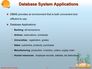 Introduction to Database System Concepts | PPT
