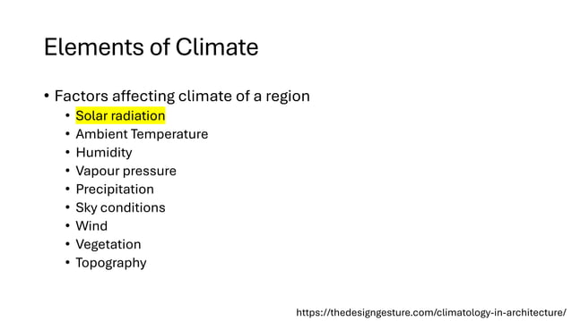 Climatology Architecture B.Arch Students Basics of Climo | PDF ...