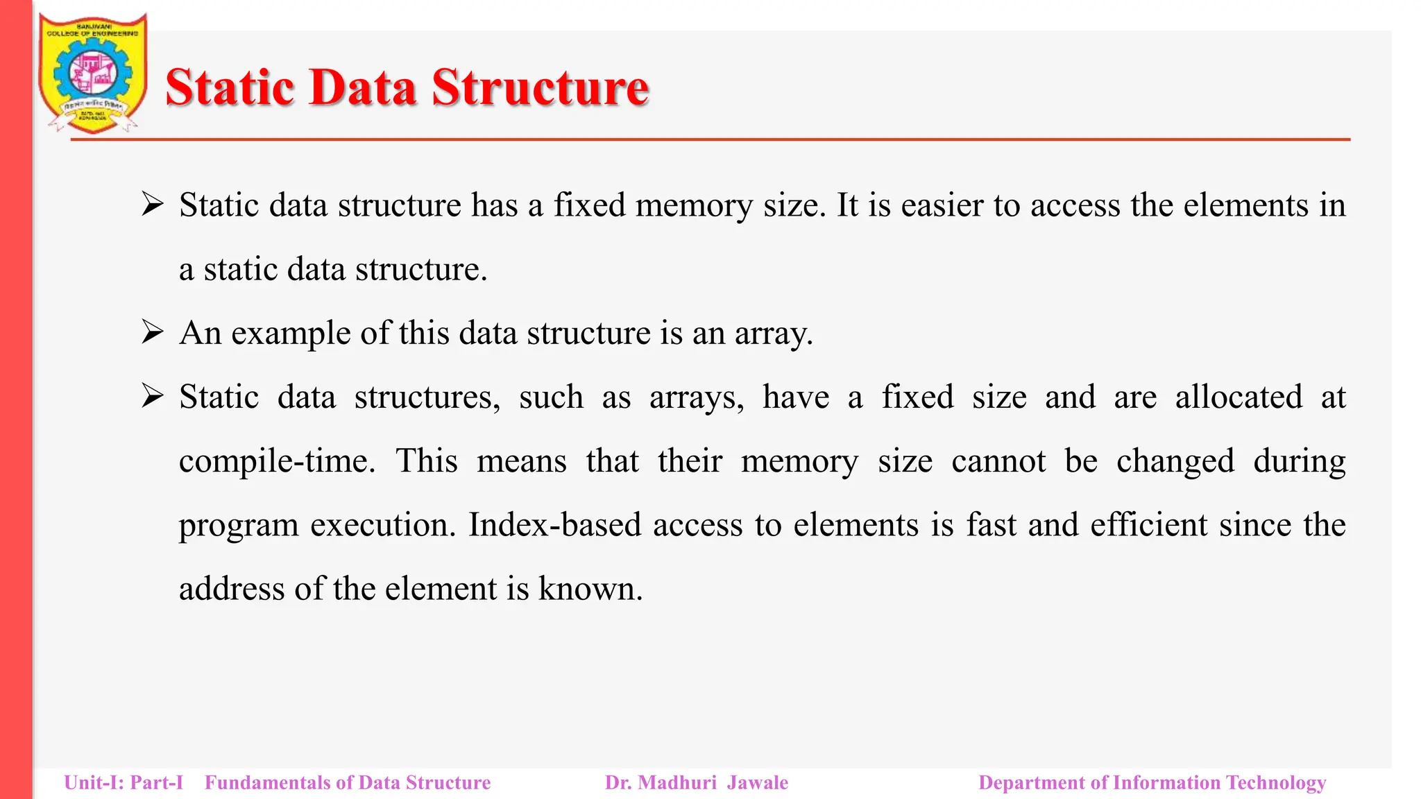 Fundamentals Of Data Structureunit Ipptx Databases Computer Software And Applications
