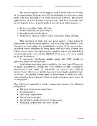 Unit I Software Testing and Quality Assurance | PDF