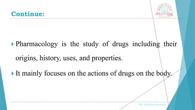 Introduction to general Pharmacology | PPT