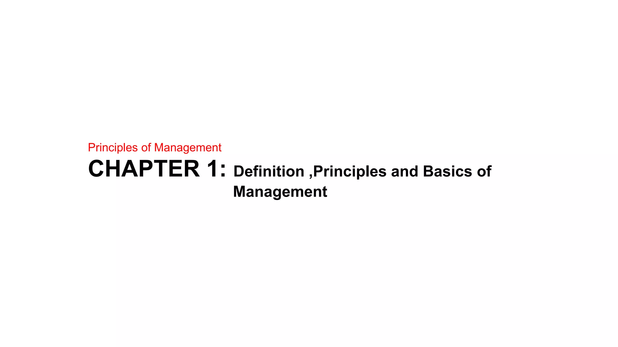 Unit i principles of management | PPTX