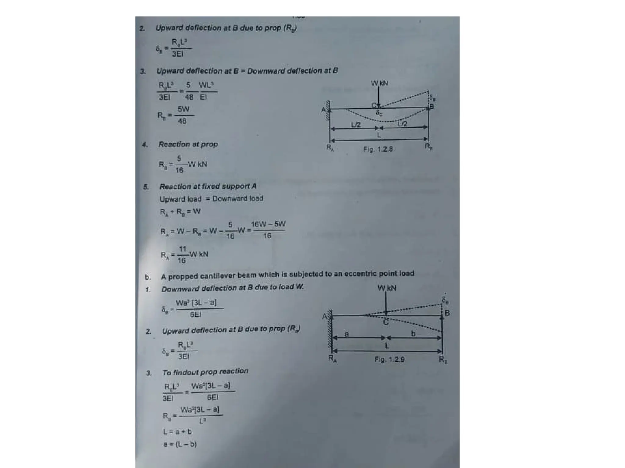 Propped cantilever beams theorem and theory | PPTX