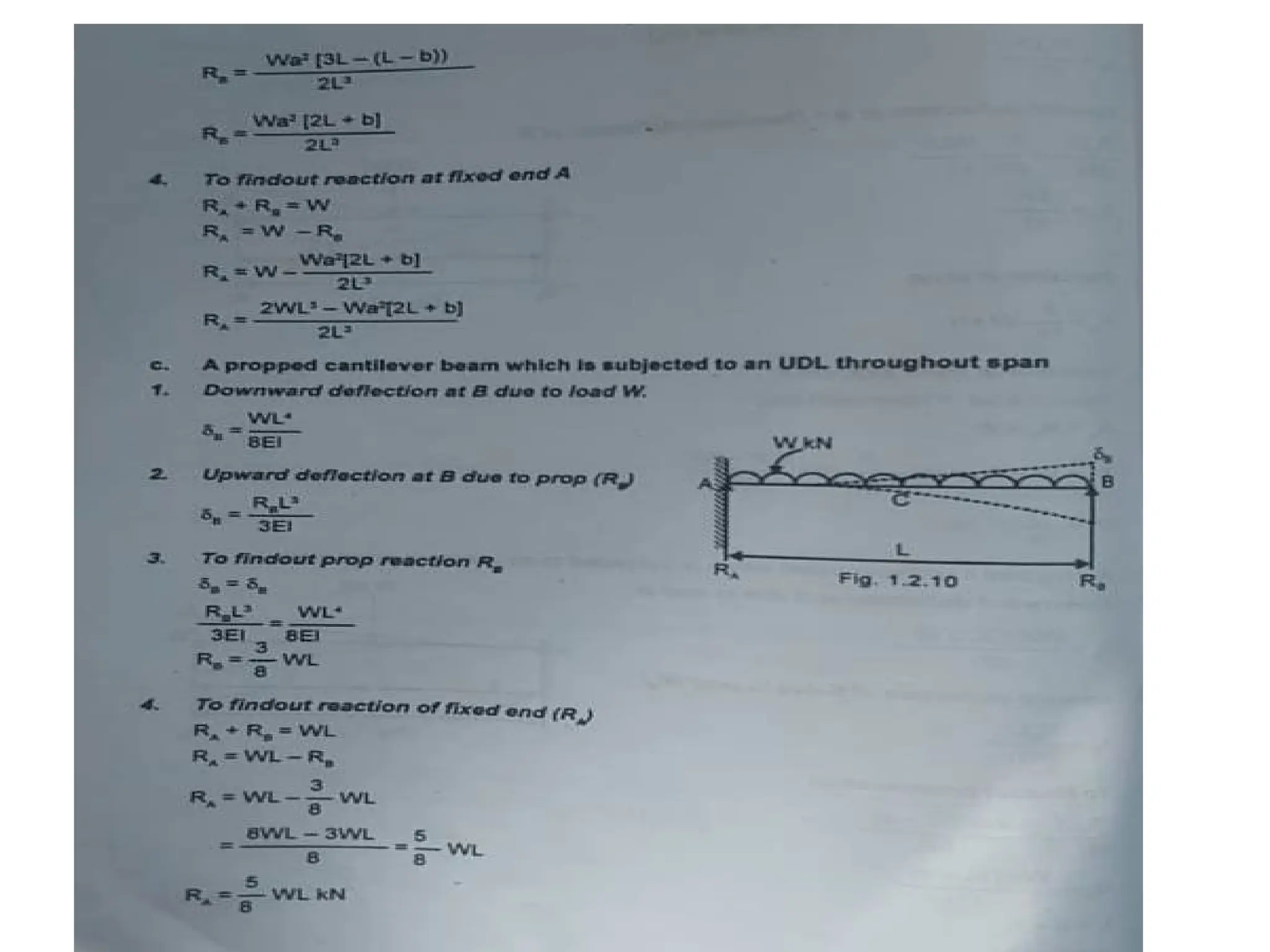 Propped cantilever beams theorem and theory | PPTX
