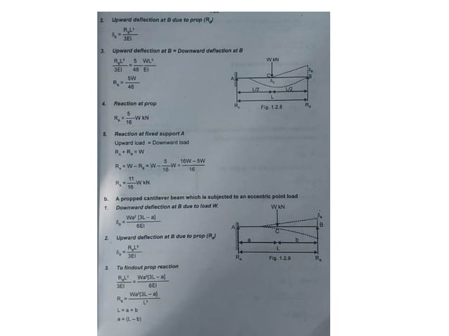 Propped cantilever beams theorem and theory | PPTX