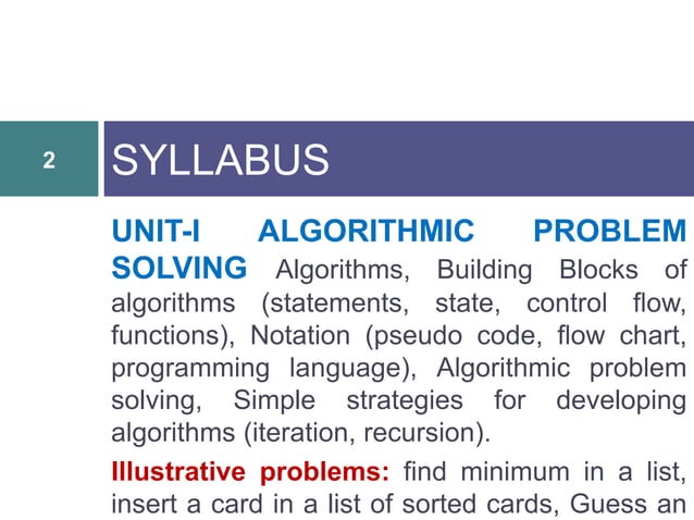 UNIT I_PSPP - Illustrative Problems (1).pptx | Programming Languages | Computing