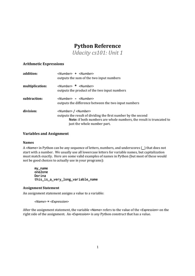 Unit i pyton ref | PDF | Programming Languages | Computing