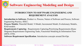 Requirement Engineering and Software Requirement Specification | PPTX