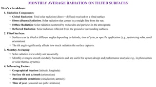 RENEWABLE ENERGY SOURCES Solar Radiation And Collecting Devices | PPTX