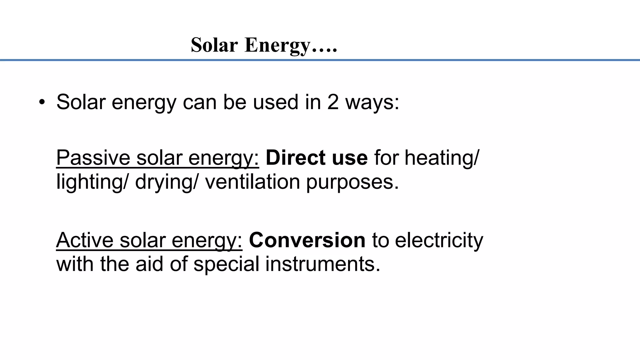 Solar Energy - Introduction | PPTX