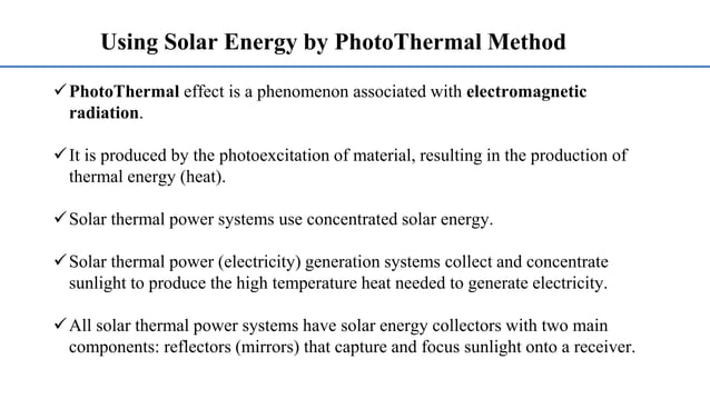 Solar Energy - Introduction | PPTX | Physics | Science