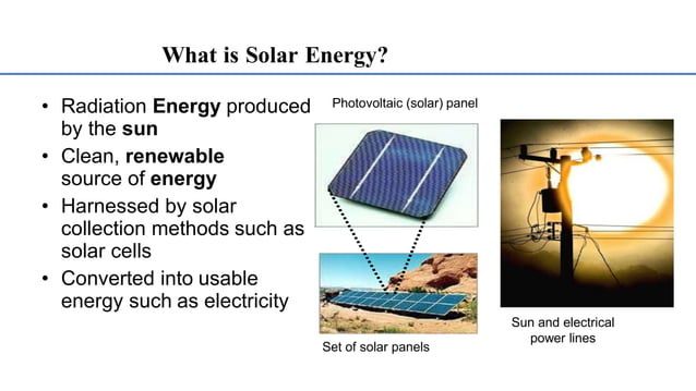 Solar Energy - Introduction | PPTX | Physics | Science