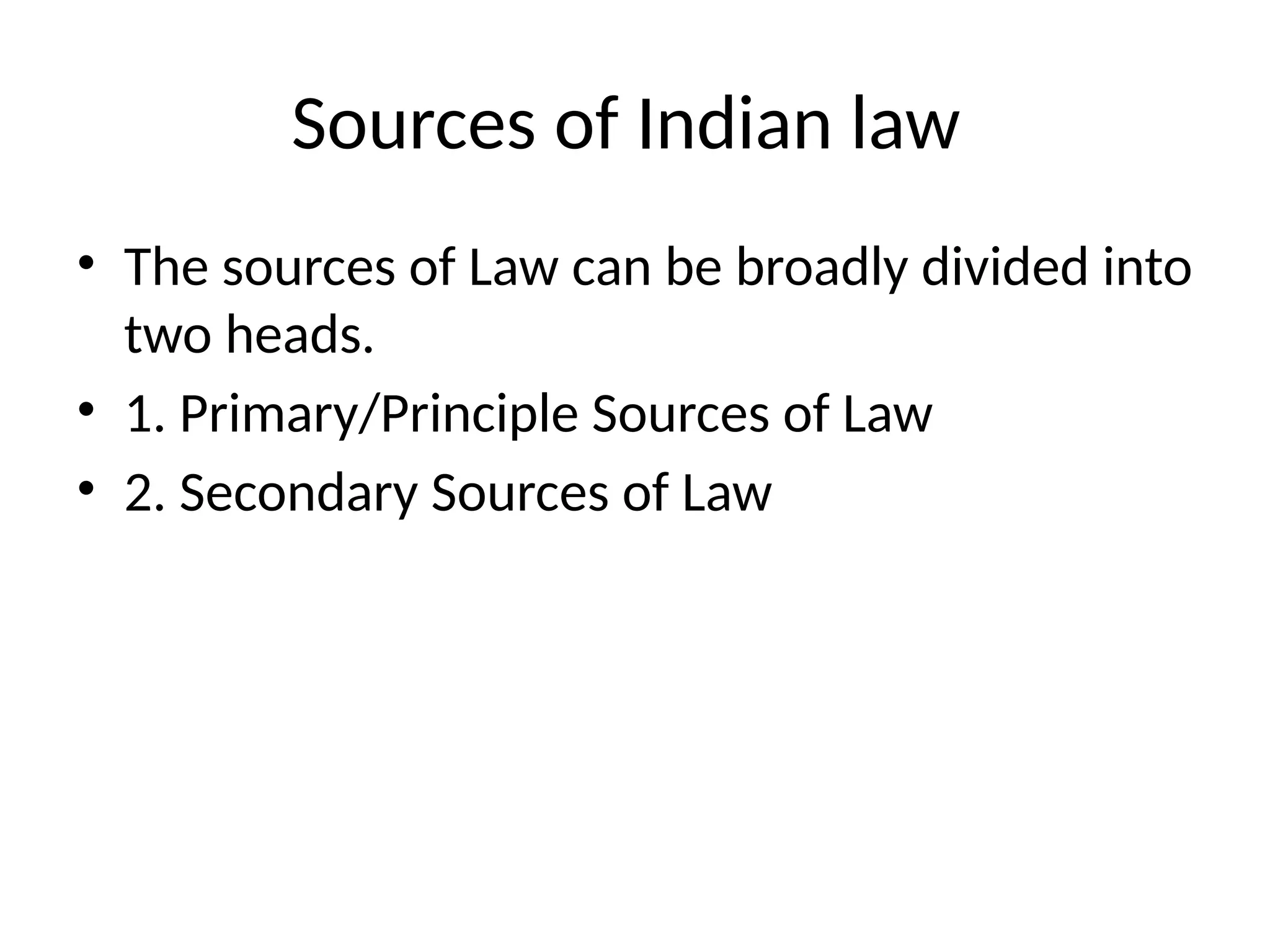 sources of law Unit I General Laws..pptx