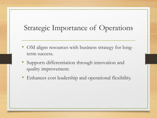 UNIT I Strategic Role of Operations Management.ppt