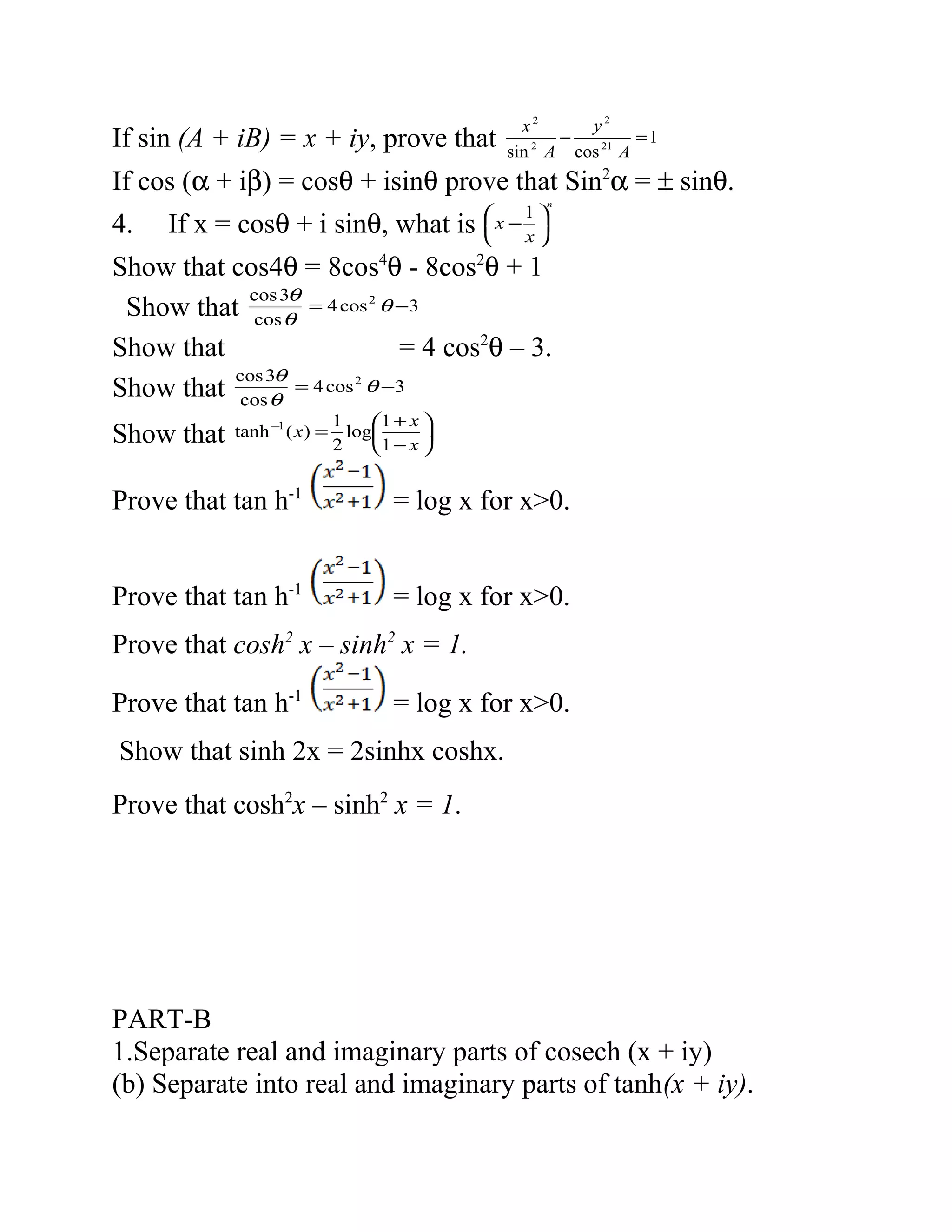 Unit i trigonometry satyabama univesity | DOC