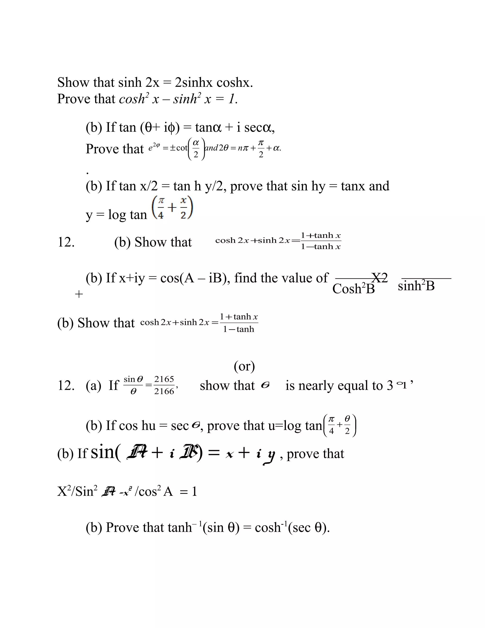 Unit i trigonometry satyabama univesity | DOC