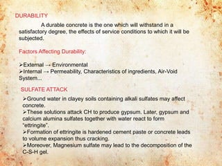 CONCRETE TECHNOLOGY UNIT IV | PPT