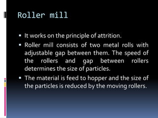 Size reduction (Communition) | PPTX