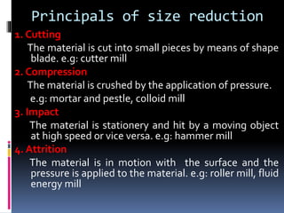 Size reduction (Communition) | PPTX