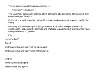 Strings in Python | PDF
