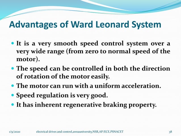 Unit iv conventional and solid state speed control of dc motors | PPT
