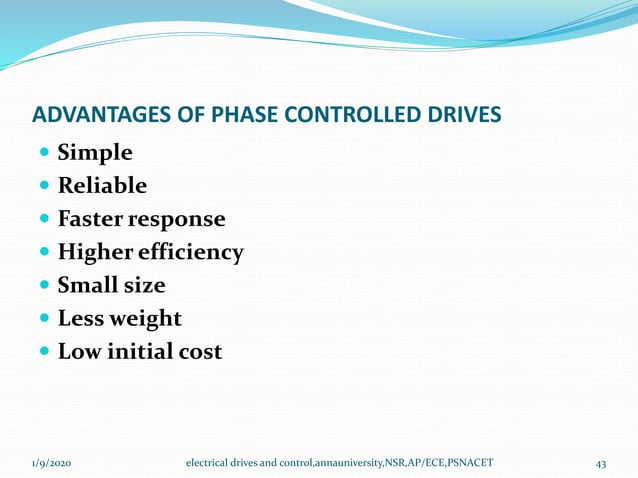 Unit iv conventional and solid state speed control of dc motors | PPT