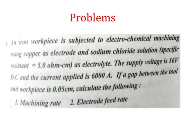 CHEMICAL AND ELECTROCHEMICAL ENERGY BASED PROCESSES | PPTX