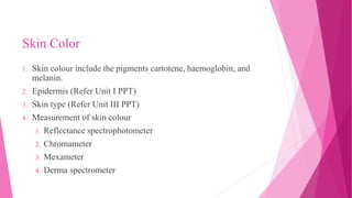 UNIT IV.pptx Principle of cosmetic evaluation. | PPTX