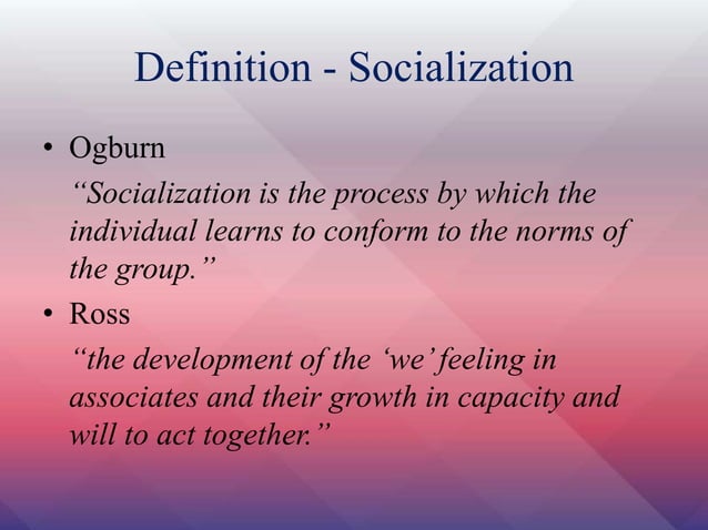 AGENTS OF SOCIALIZATION | PPTX