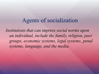 AGENTS OF SOCIALIZATION | PPTX