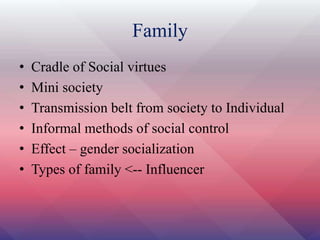 AGENTS OF SOCIALIZATION | PPTX