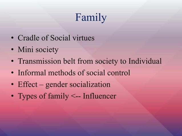 AGENTS OF SOCIALIZATION | PPTX