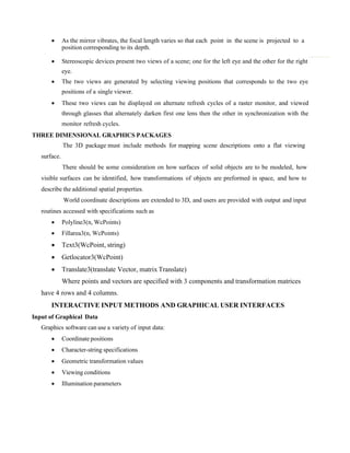 4. THREE DIMENSIONAL DISPLAY METHODS | PDF