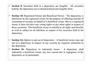 IV- Depository Services | PDF