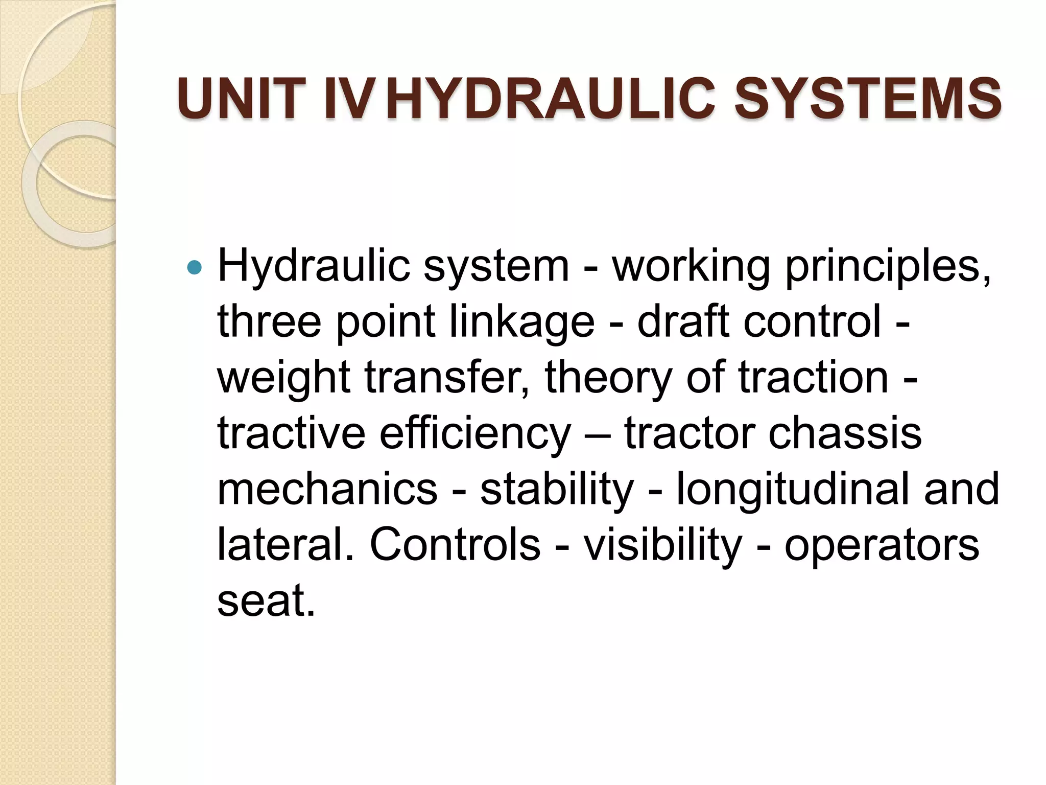 FARM TRACTORS UNIT 4 | PPTX