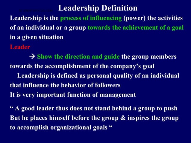 Unit IV DIRECTING LEADERSHIP MANAGEMENT PPT | PPT