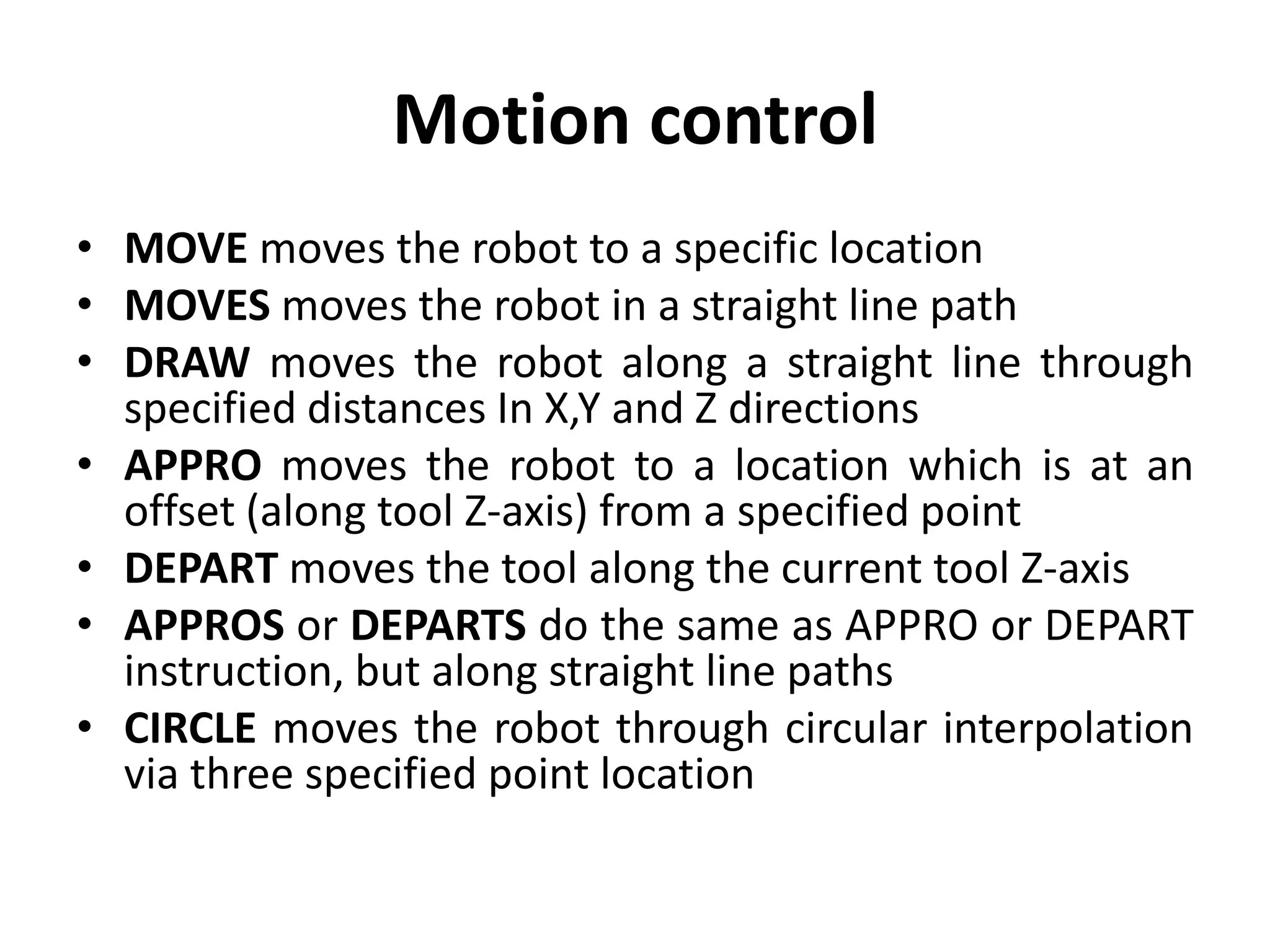 Unit Ivpptx Robot Programming And Languages Ppt 7597