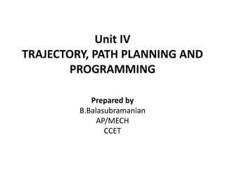 Unit IV.pptx Robot programming and Languages | PPTX