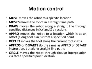Unit IV.pptx Robot programming and Languages | PPTX