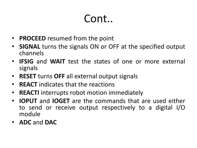 Unit IV.pptx Robot programming and Languages | PPTX