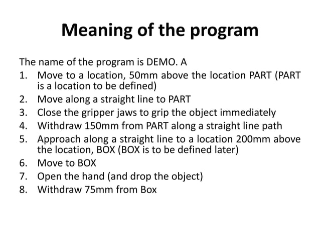 Unit IV.pptx Robot programming and Languages | PPTX
