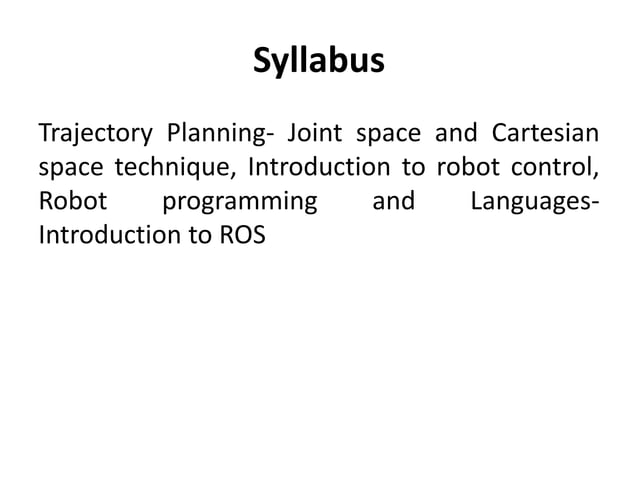 Unit IV.pptx Robot programming and Languages | PPTX
